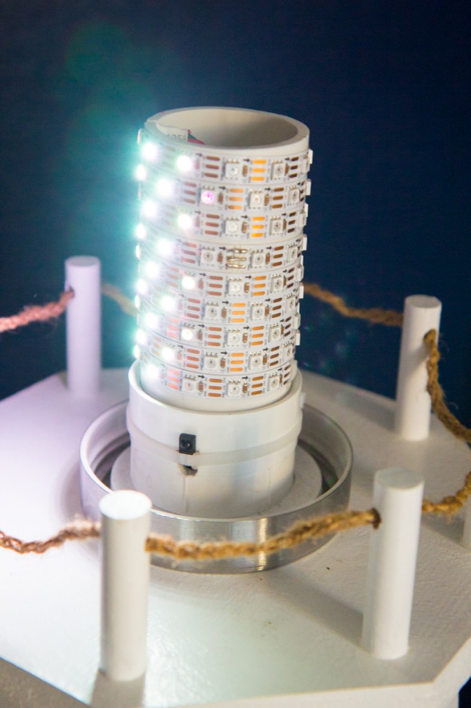 Lighthouse Bookshelf With Remote Controlled LED Beacon – IndustriumVita